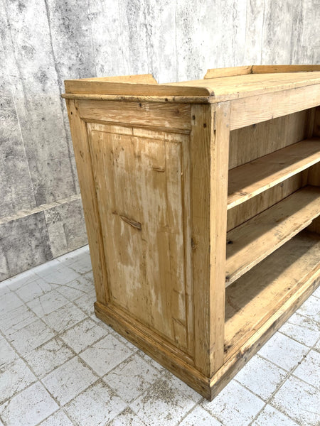 Double Sided Antique Pine Hardware Store Counter Drawers Shelves Kitch ...