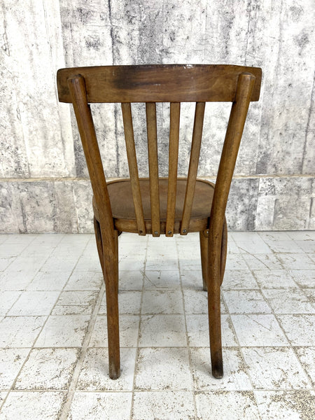 Set of 4 Rustic Bistro Chairs – Vintage French
